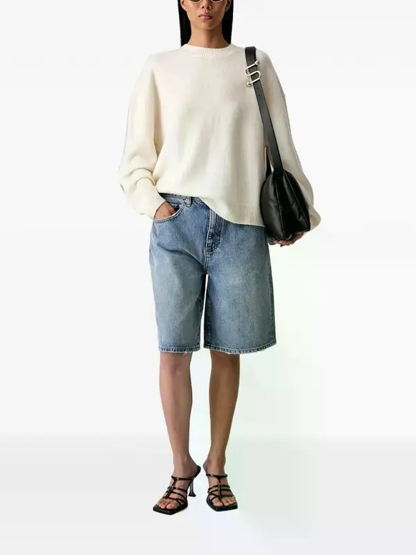 ANINE BING Washed Denim Shorts