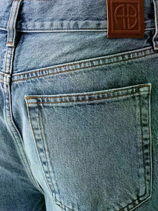 ANINE BING Washed Denim Shorts