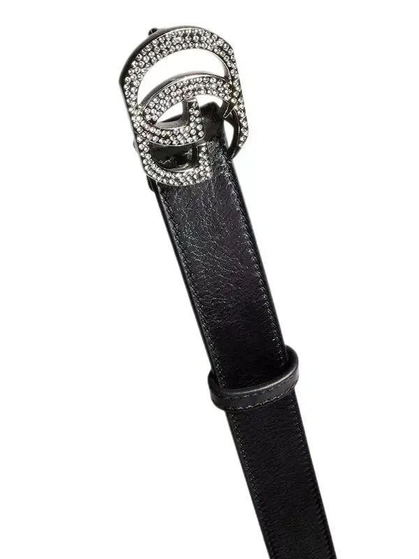 Gucci Double G Crystal-embellished Belt
