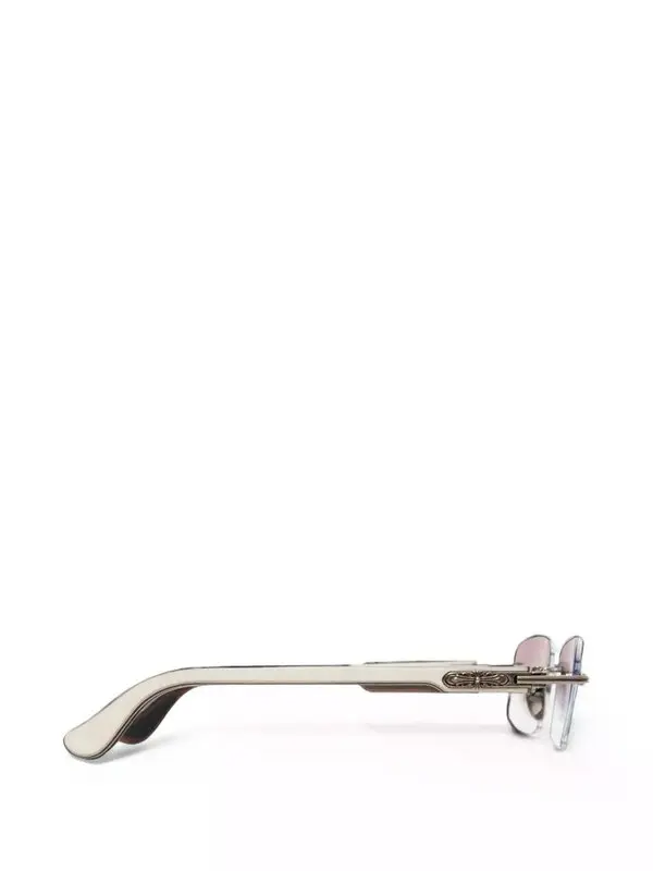 Chrome Hearts Deep 2 Rectangle-frame Sunglasses