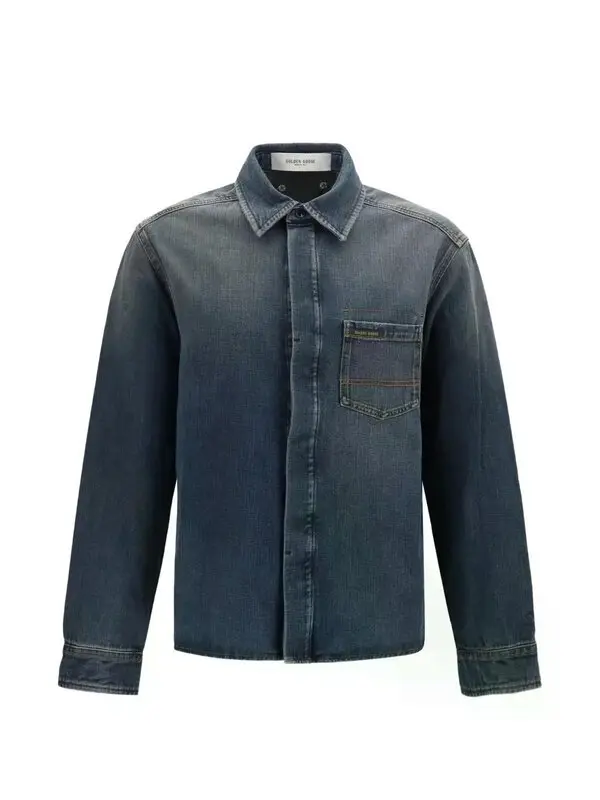 GOLDEN GOOSE Patch-pocket Denim Shirt