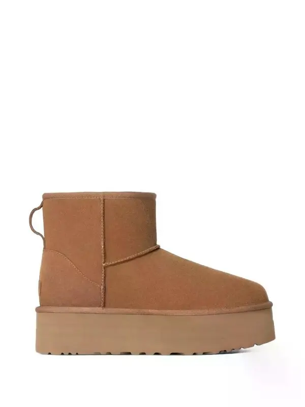 UGG Classic Mini Platform Ankle Boots - Brown