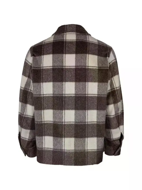 GOLDEN GOOSE Check-pattern Mohair-blend Jacket