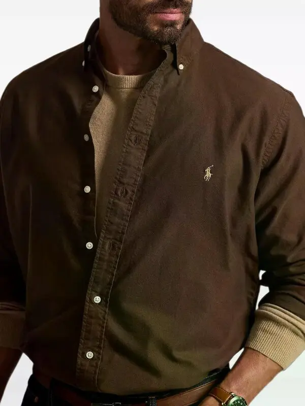 Polo Ralph Lauren Garment-dyed Oxford Shirt - Brown