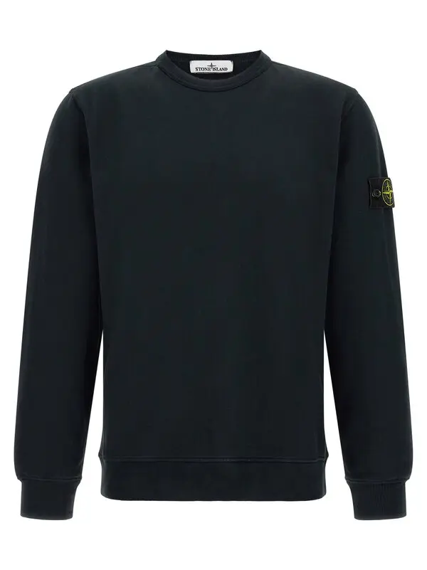 Stone Island Badge Sweatshirt - Blue