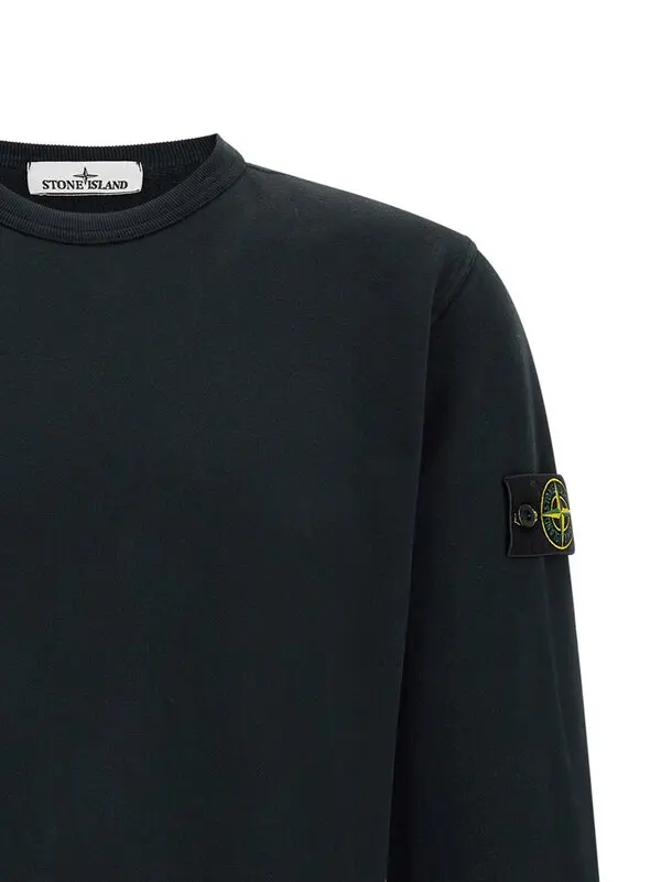 Stone Island Badge Sweatshirt - Blue