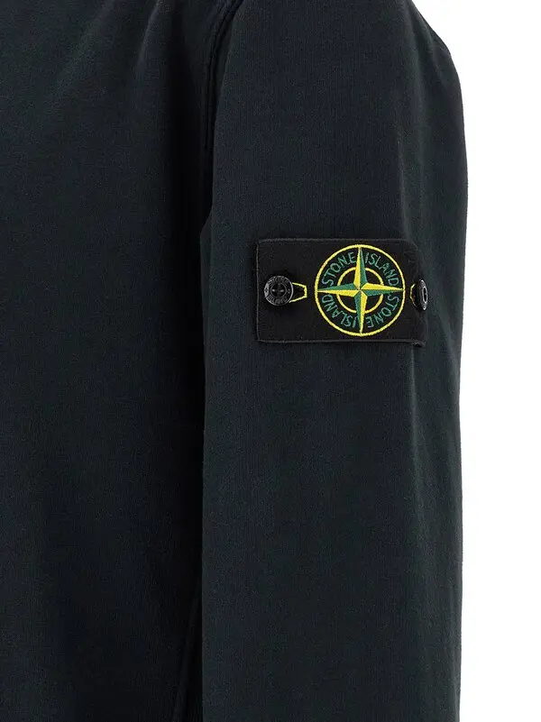 Stone Island Badge Sweatshirt - Blue