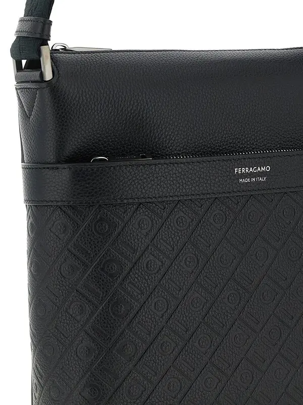 FERRAGAMO Monogram' Messenger Crossbody Bag