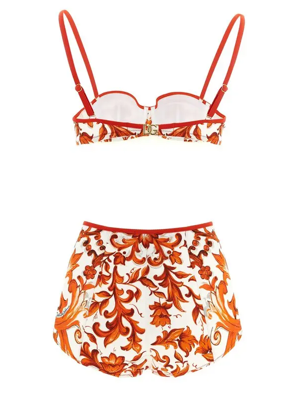 Dolce & Gabbana Maiolica' Bikini - Orange