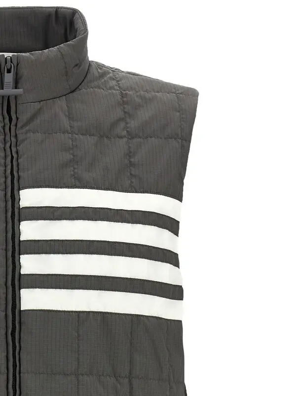 Thom Browne 4bar' Ripstop Shiny Vest