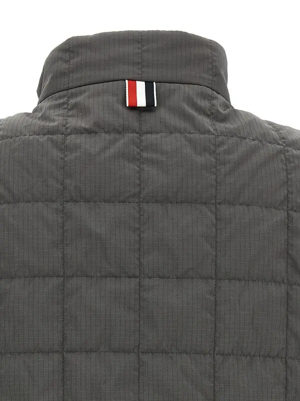 Thom Browne 4bar' Ripstop Shiny Vest