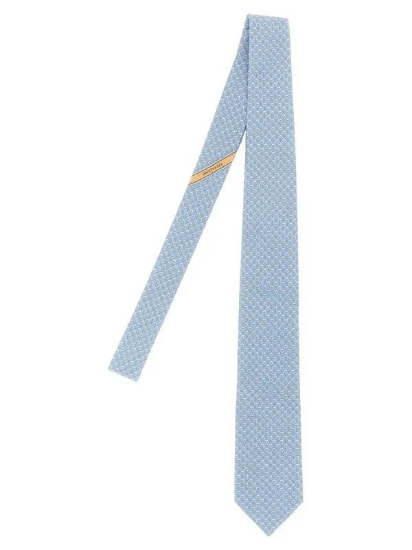 FERRAGAMO Intreccio' Tie - Blue