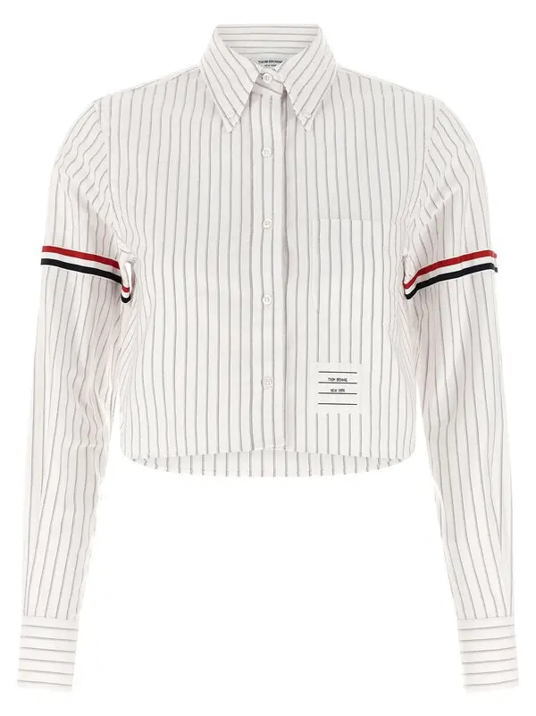 Thom Browne 4bar' Cropped Shirt