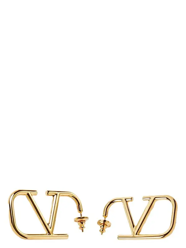 Valentino Garavani Vlogo Signature' Earrings - Gold