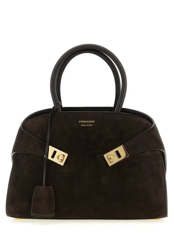 FERRAGAMO Hug Th Handbag - Brown