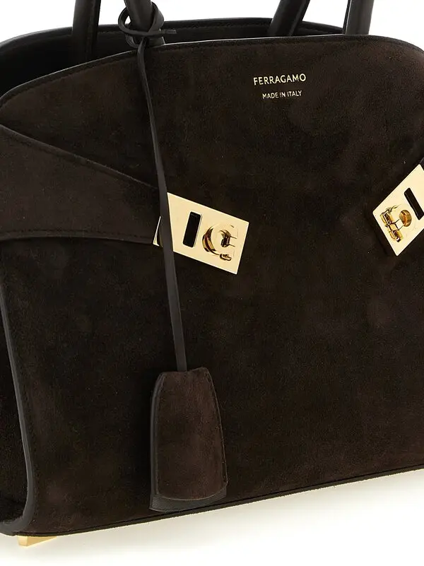 FERRAGAMO Hug Th Handbag - Brown