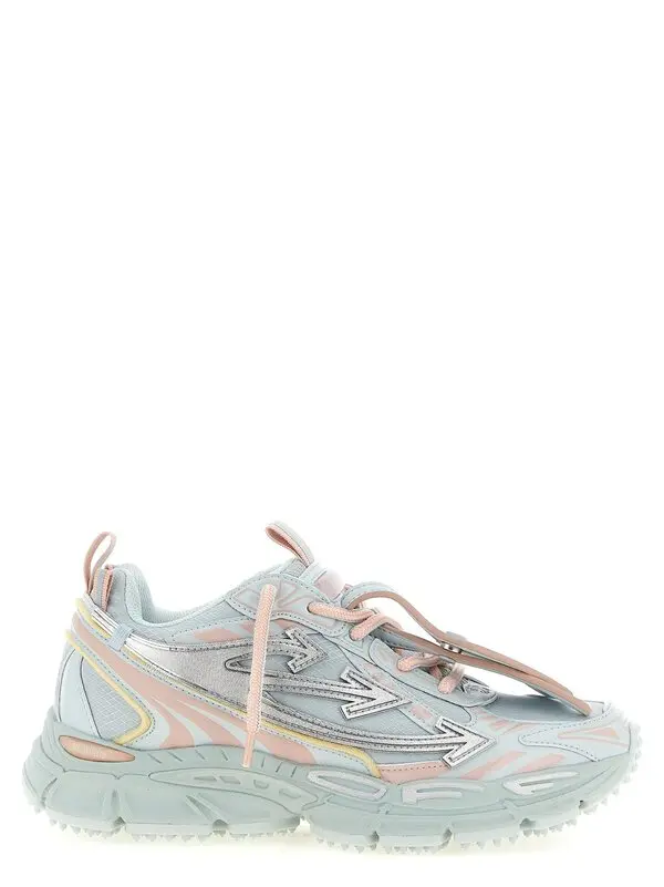 Off-White Be Right Back" Sneakers With Metallic Arrow Detailing - Blue
