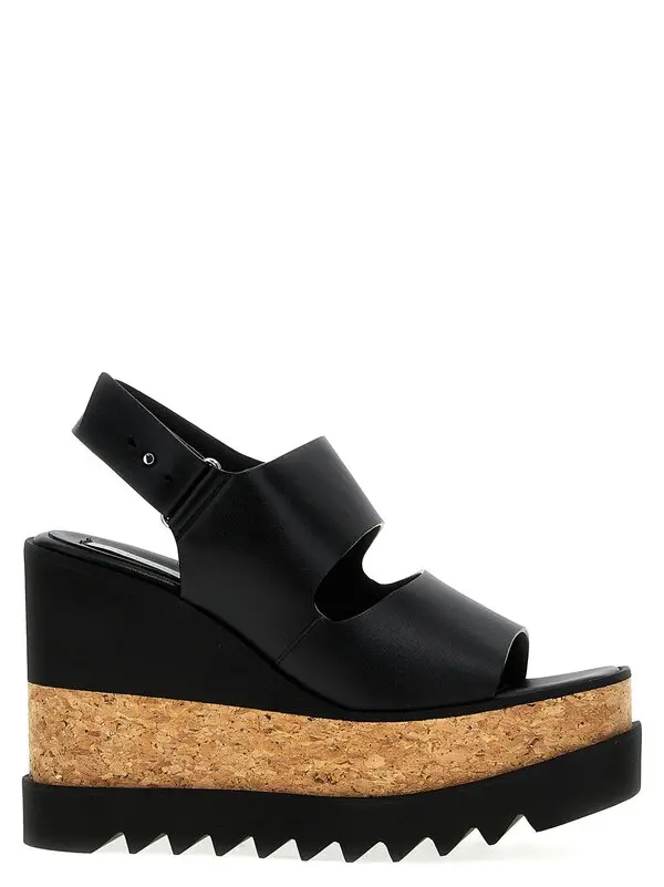 Stella McCartney Sneak-elyse Sandals - Black