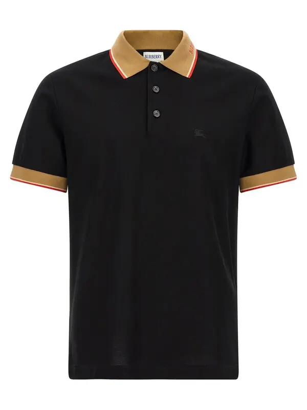 Burberry Evan' Polo Shirt - Black