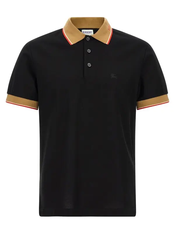 Burberry Evan' Polo Shirt - Black
