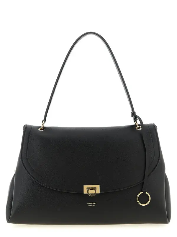 FERRAGAMO Sofia 2026 Shoulder Bag - Black
