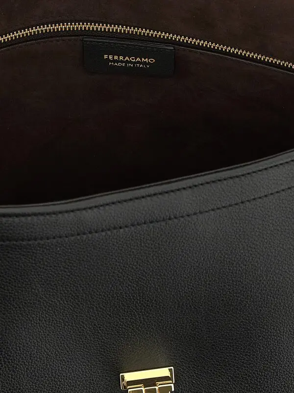 FERRAGAMO Sofia 2026 Shoulder Bag - Black