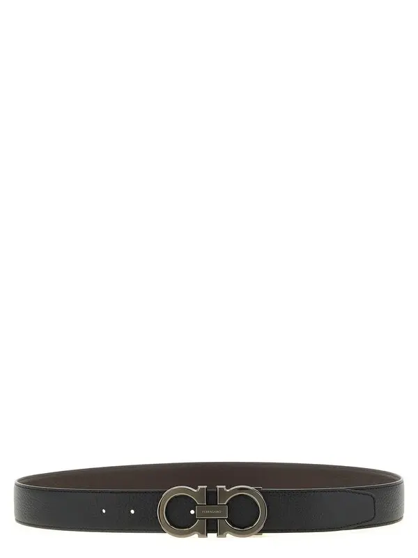 FERRAGAMO Doppio Gancini' Reversible Belt