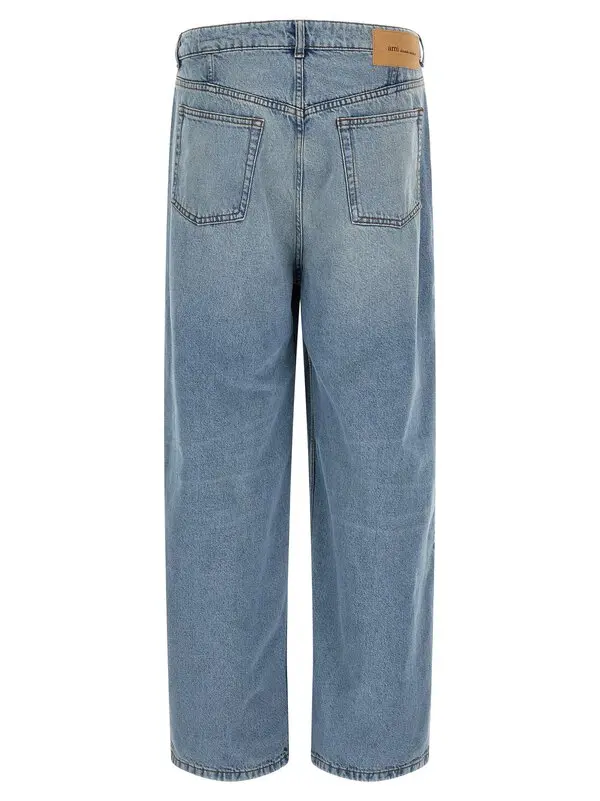 AMI Paris Wide Leg Jeans