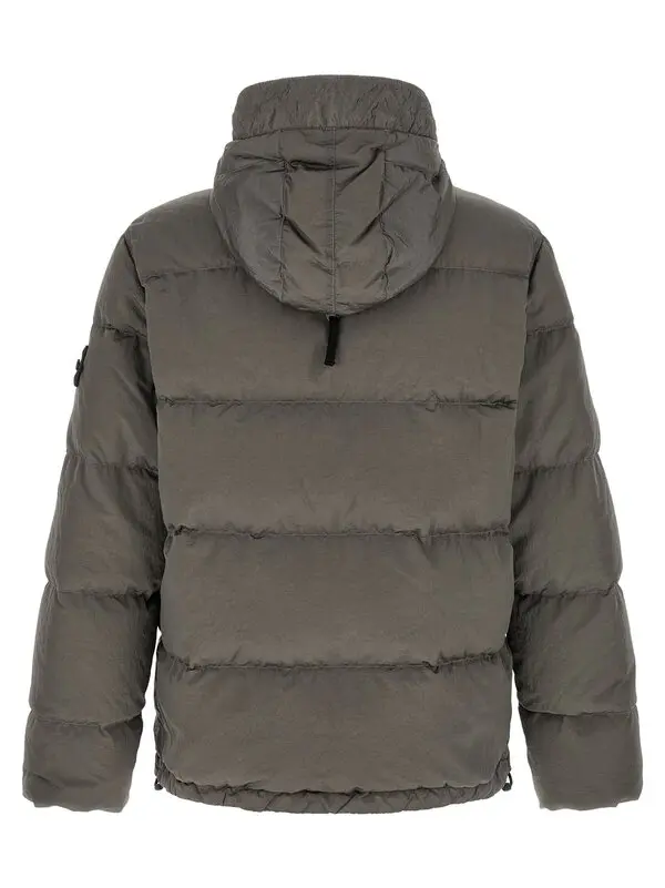 Stone Island Crumpled Effect Down Jacket