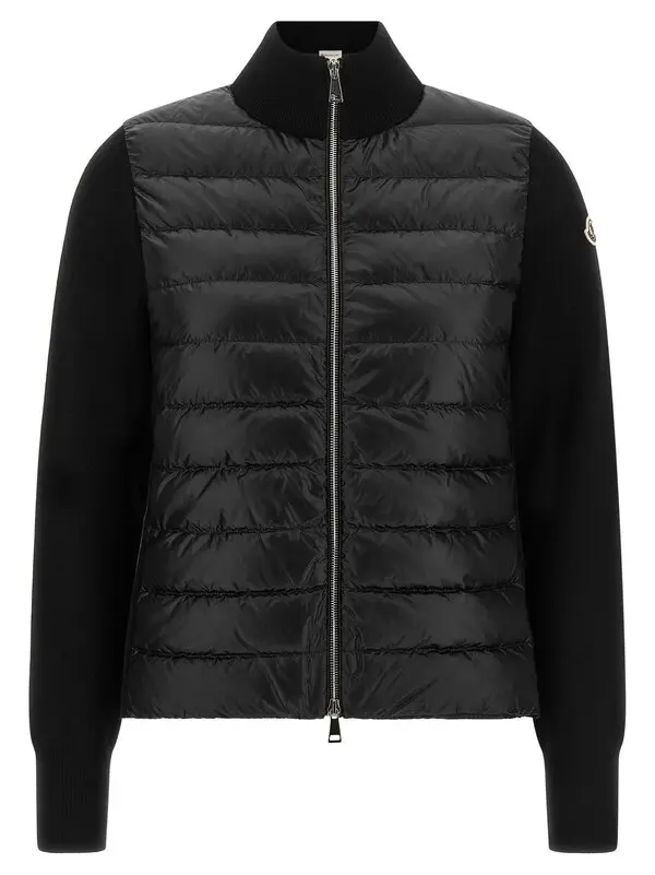 Moncler Padded Cardigan - Black