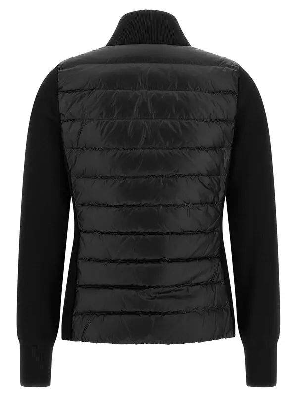 Moncler Padded Cardigan - Black