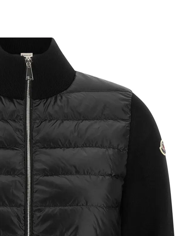Moncler Padded Cardigan - Black