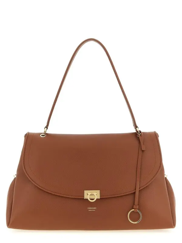 FERRAGAMO Sofia 2026 Shoulder Bag - Brown