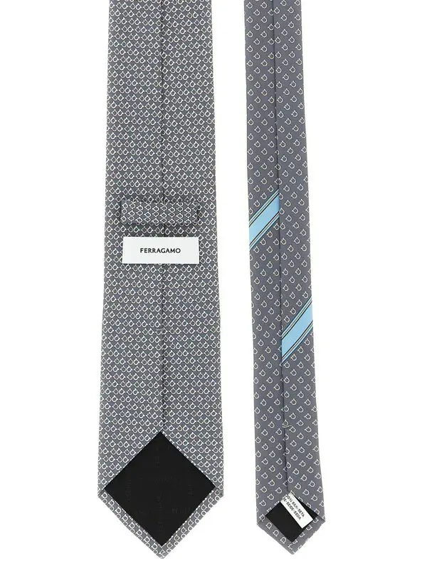 FERRAGAMO Chicca' Tie - Gray