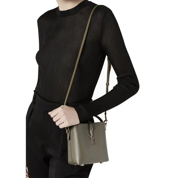 Saint Laurent Le 37 Mini Bucket Bag - Green