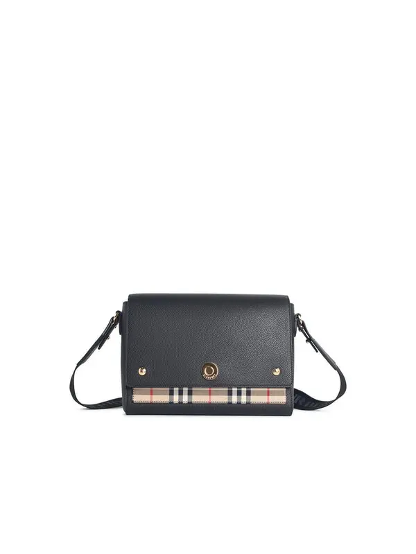 Burberry Medium Note Leather Bag - Black