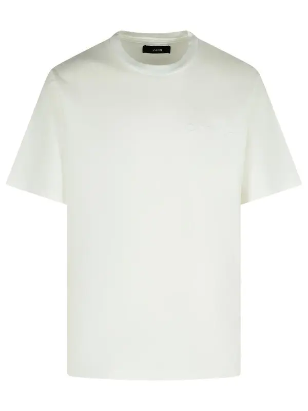 Amiri Bandana' White Cotton T-shirt - Cream