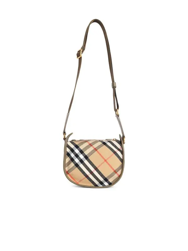 Burberry B-clip Mini Messenger Bag - Cream