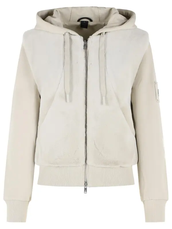 Moose Knuckles Bunny' Ivory Cotton Sweatshirt - Cream