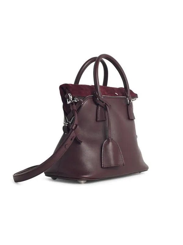MAISON MARGIELA Burgundy Leather 5ac Soft Mini Bag - Multicolor