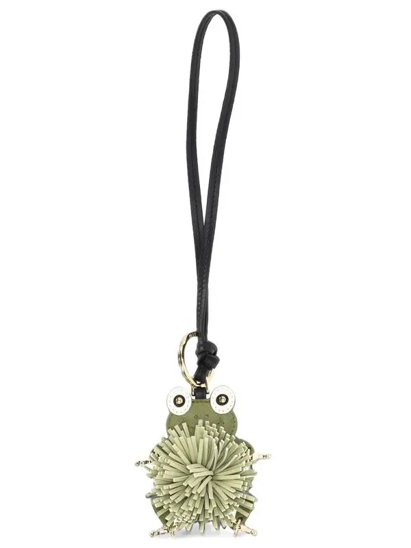 Miu Miu Trick Portachiavi In Pelle - Green