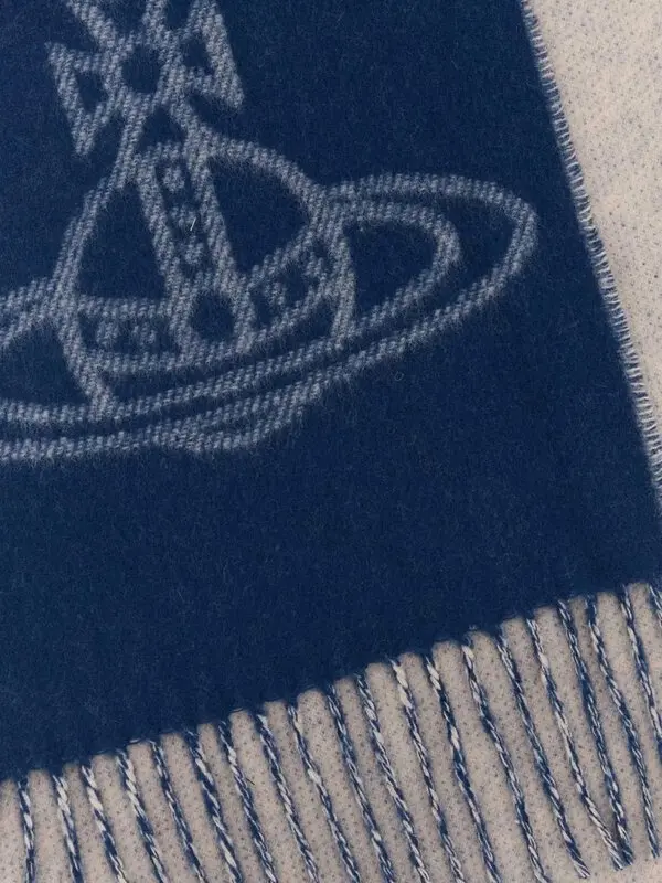 VIVIENNE WESTWOOD Double Face Wool Scarf