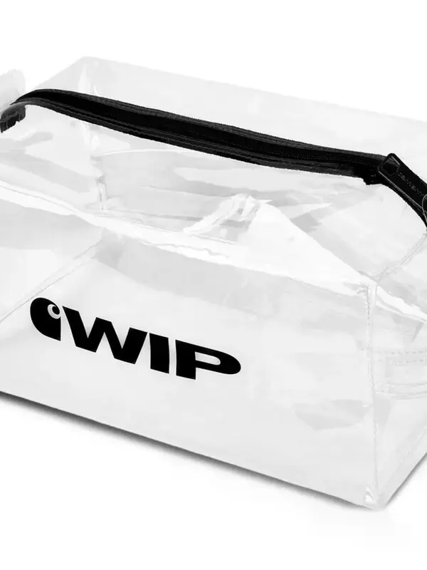 Carhartt Work In Progress Transparent Logo Print Wash Bag