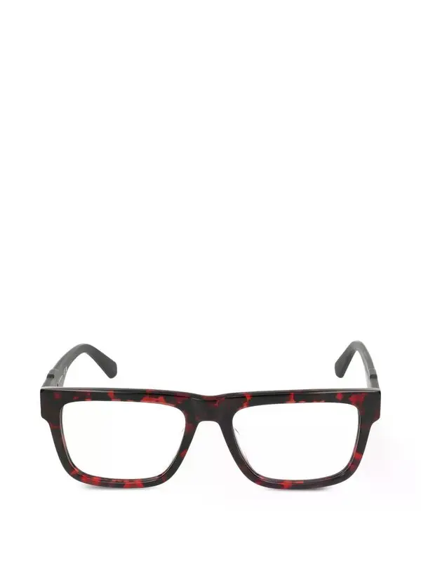 Calvin Klein Tortoiseshell-effect Rectangle-frame Glasses