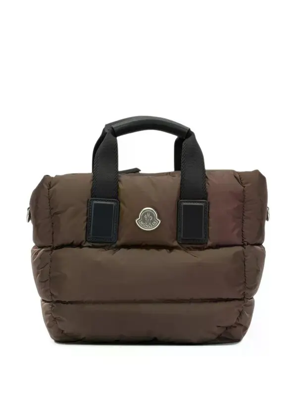 Moncler Mini Caradoc Padded Tote Bag - Brown