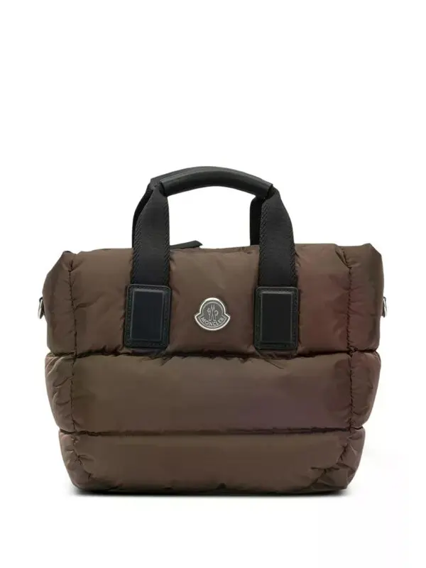 Moncler Mini Caradoc Padded Tote Bag - Brown