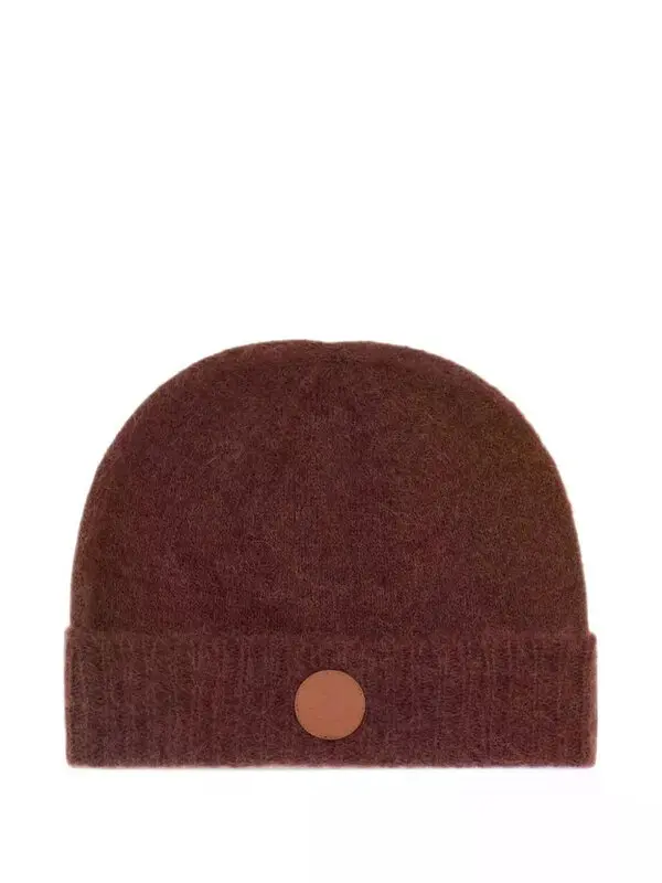VIVIENNE WESTWOOD Fluffy Logo-patch Beanie Hat