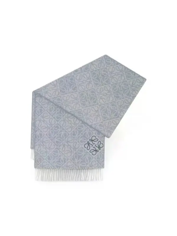 Loewe Anagram Fringed Scarf