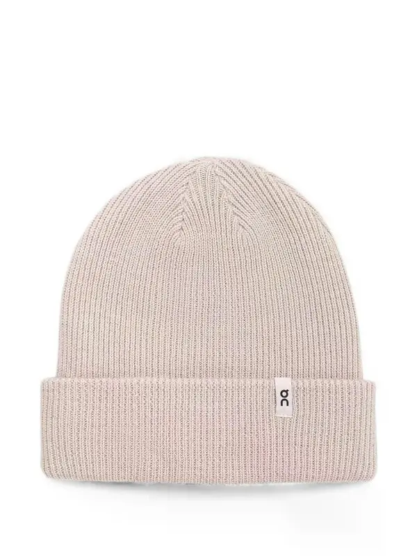 On Ribbed-knit Beanie Hat - Neutrals