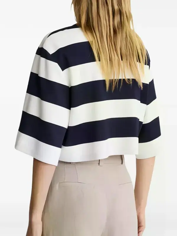 Smythe Striped Cropped T-shirt